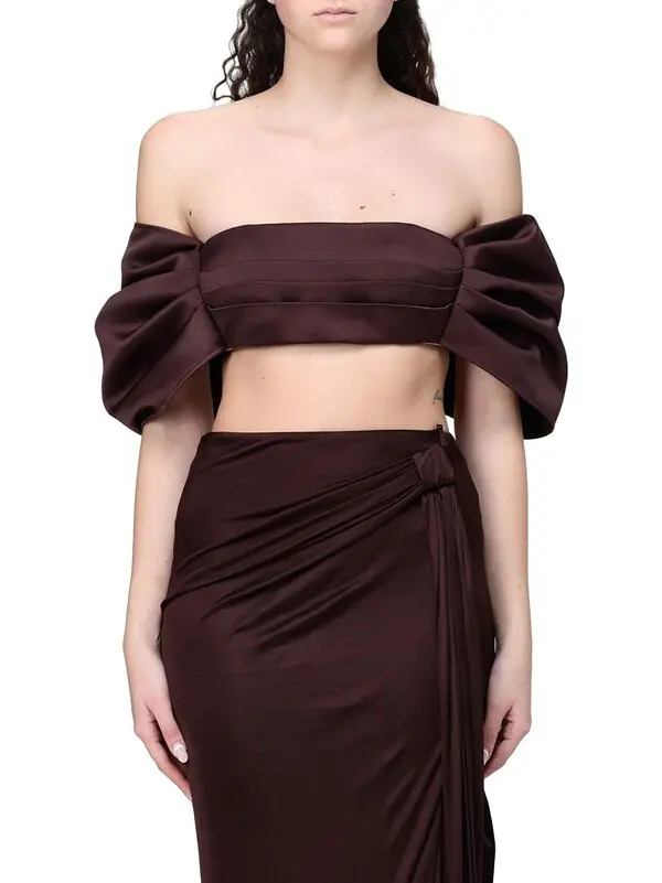 Elisabetta Franchi Off-the-shoulder Top - Dark