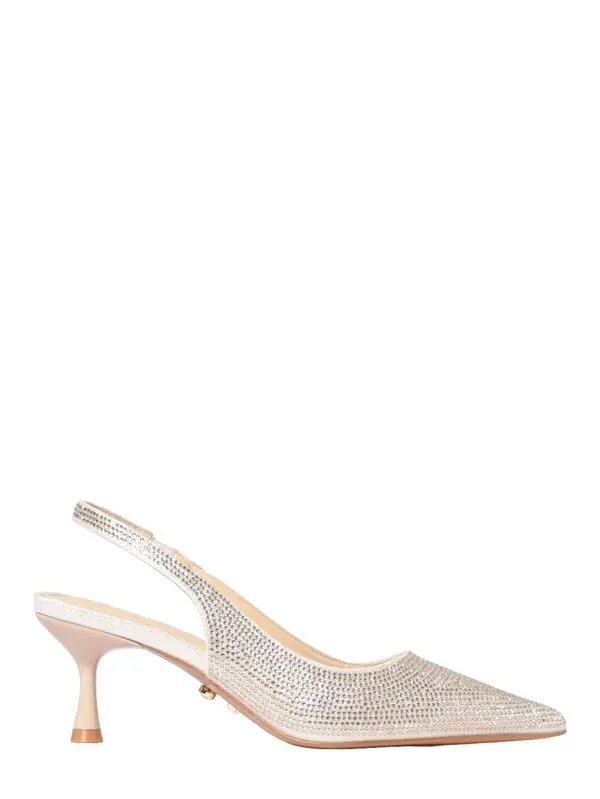 TWENTY FOURHAITCH Slingback Pumps - Champagne