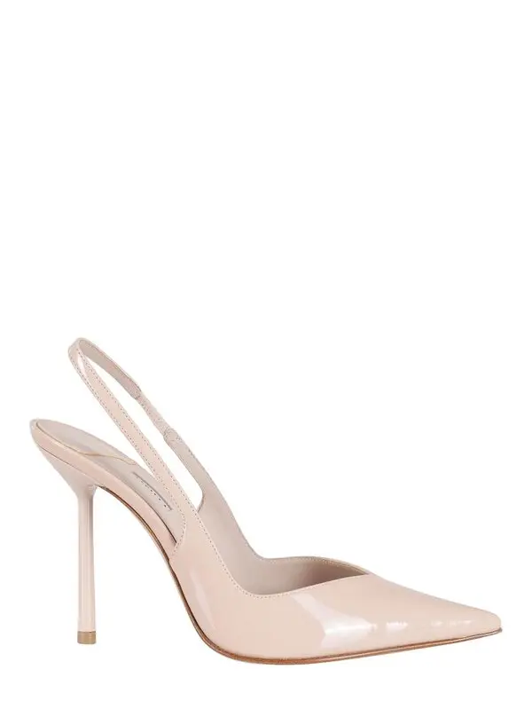 LE SILLA Pointed Toe Slingback Pumps - Nude