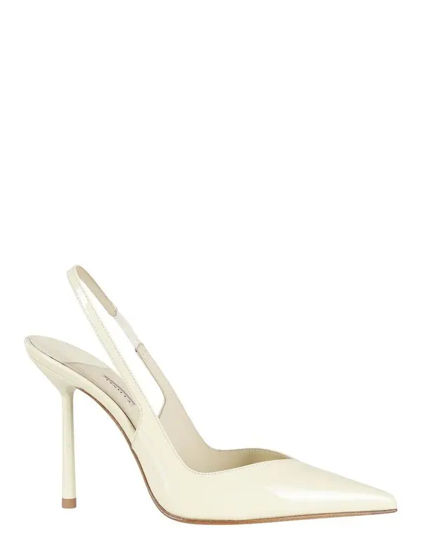 LE SILLA Pointed Toe Slingback Pumps - Yellow
