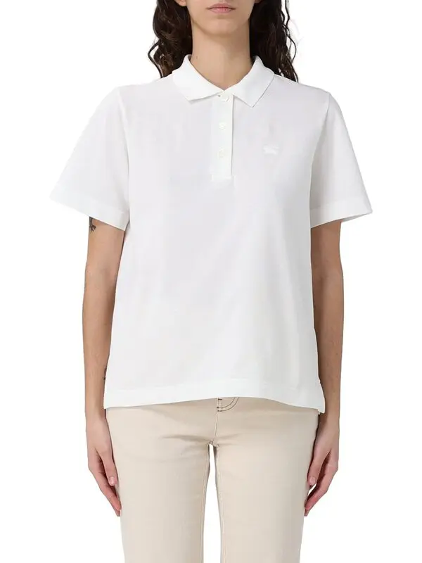 Burberry Cotton Polo Shirt - White