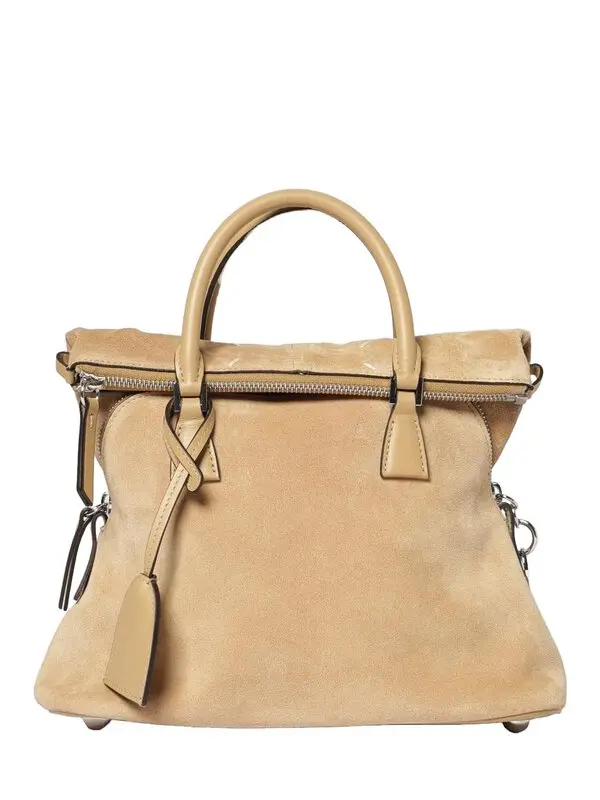 MAISON MARGIELA 5ac Soft Suede Bag - Beige