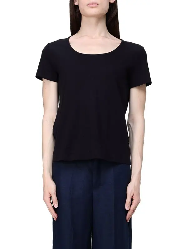 Max Mara Cotton T-shirt - Black