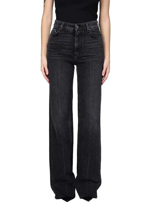 Dolce & Gabbana Palazzo Jeans In Cotton Denim - Black