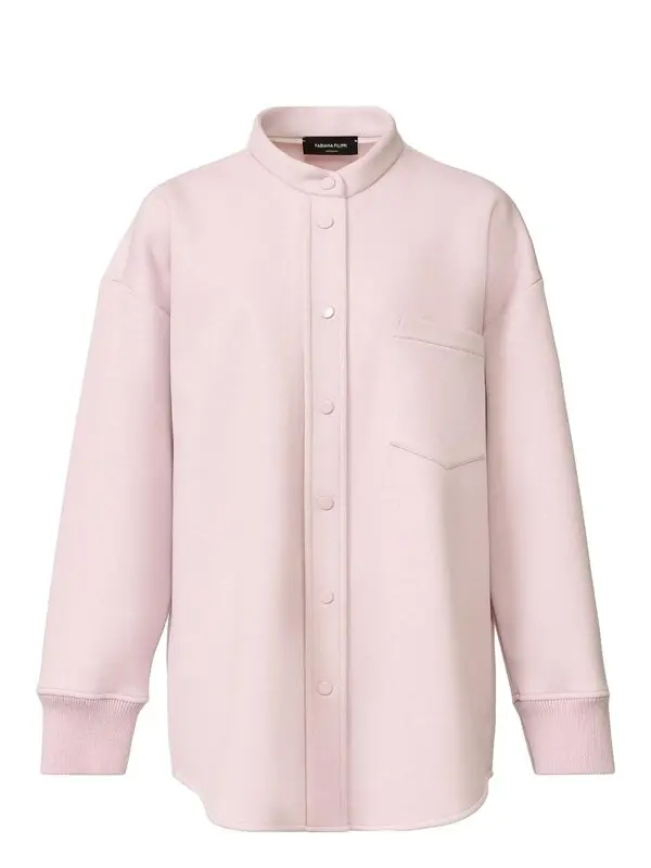 Fabiana Filippi Mandarin Collar Shirt - Pink