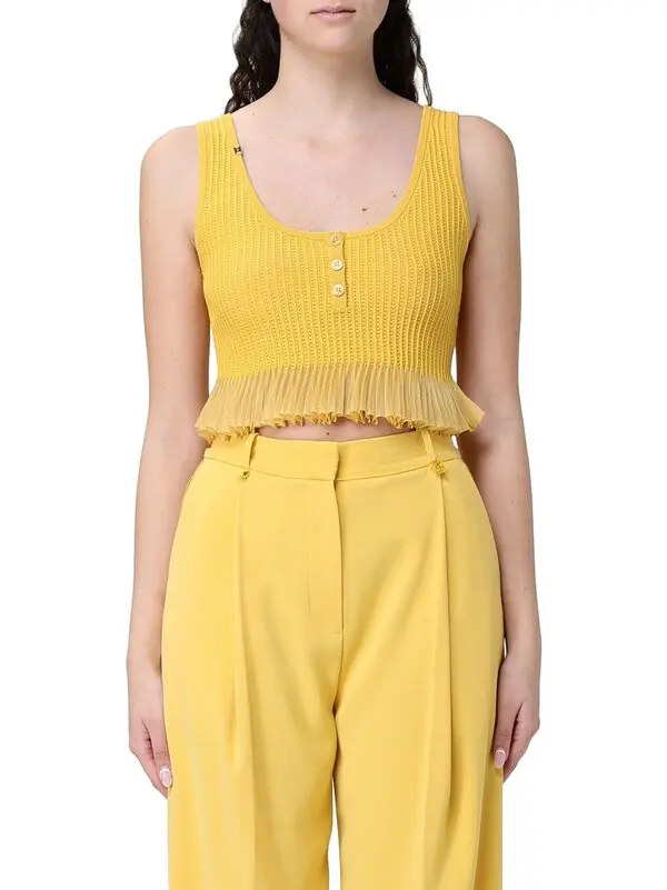 Elisabetta Franchi Top - Yellow