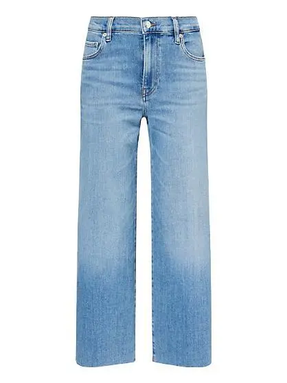 FRAME The Mellow Wide-leg Stretch-denim Jeans - Clue Raw After