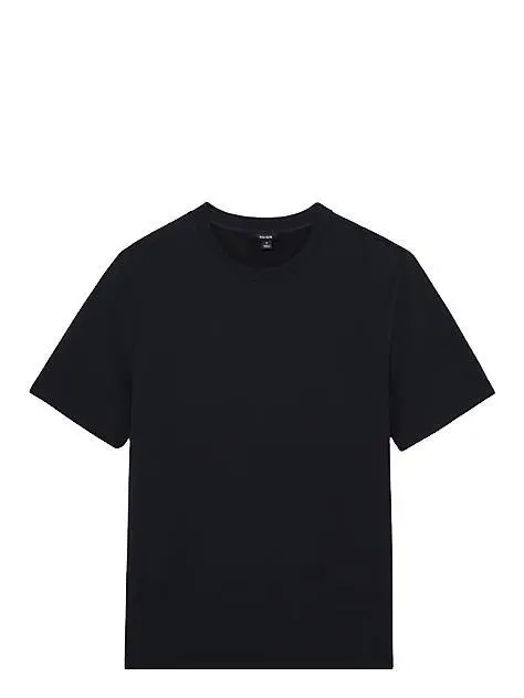 REISS Jack Textured Stretch-woven T-shirt - Navy