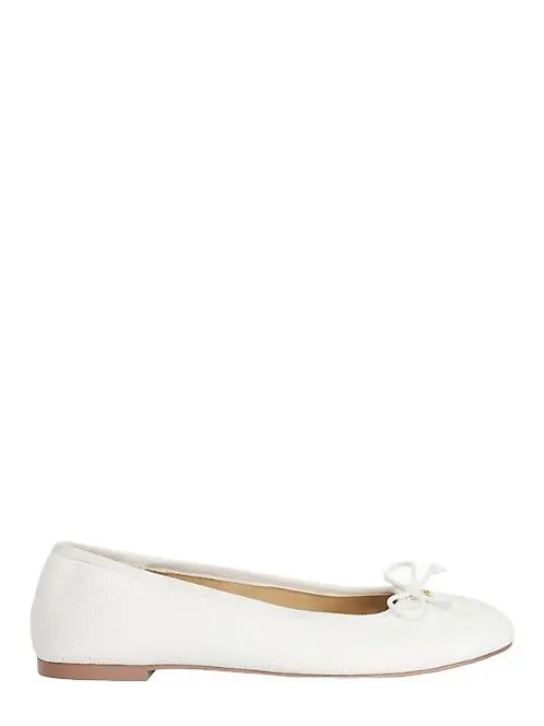 DUNE Leather Ballet Flats - Ecru Leather