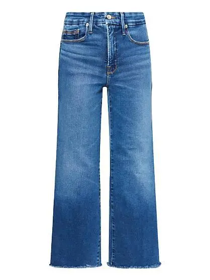 Good American Cropped Boot-cut Denim Jeans - Indigo818