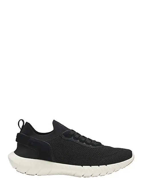 BOSS Knitted Lace-up Trainers - Black