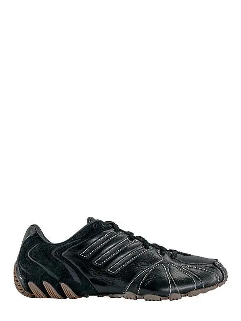 Adidas Leather Trainers - Core Black Gum Gold Meta