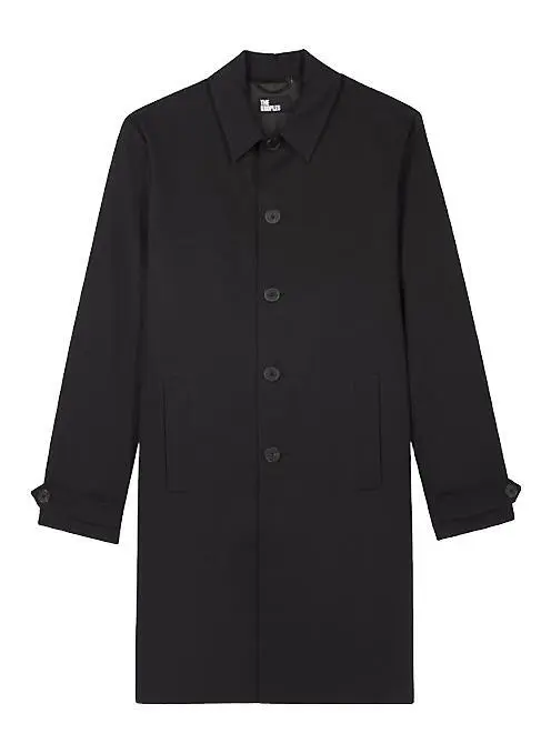 The Kooples Regular-fit Cotton Trench Coat - Black
