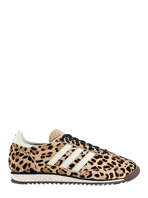 Adidas Sl 72 Leather Trainers - Leopard Magic Beige Ivor