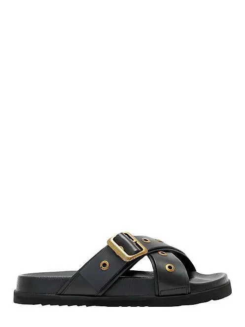 ALLSAINTS Suki Leather Sandals - Black