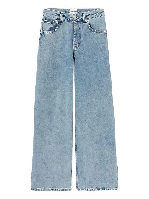 Claudie Pierlot Wide-leg Denim Jeans - Blue Denim