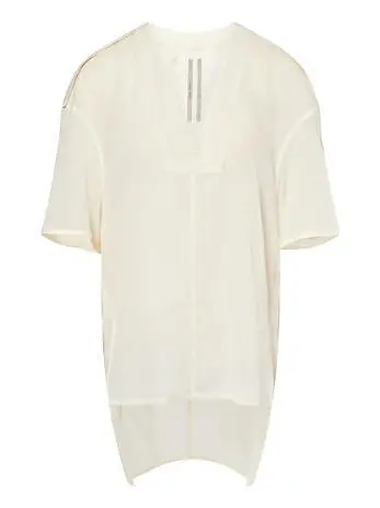 Rick Owens Island V-neck Cotton Top - Butter