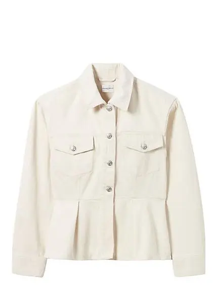 Claudie Pierlot Long-sleeved Denim Jacket - Off White Denim