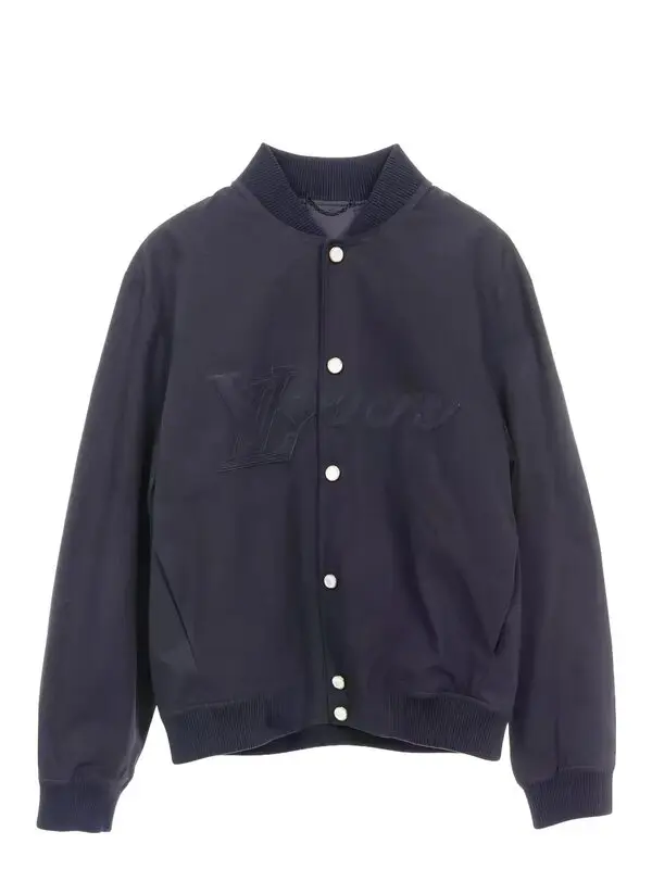 LOUIS VUITTON 2010s Button-fastening Bomber Jacket - Blue
