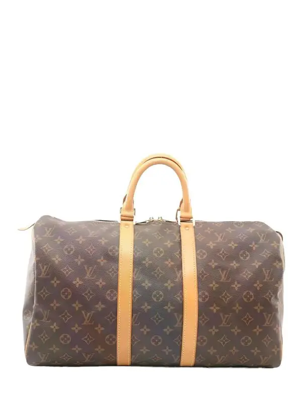 LOUIS VUITTON 2007 Keepall 45 Shoulder Bag - Brown