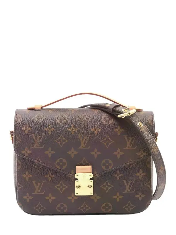 LOUIS VUITTON 2010s Metis Mm Monogram Tote - Brown