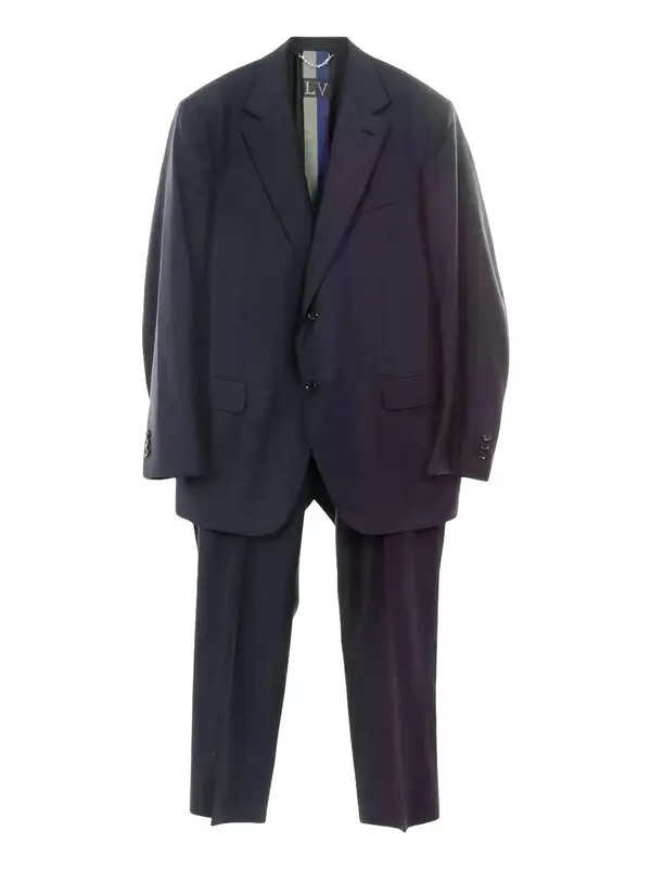 LOUIS VUITTON Gaston Fit Single-breasted Wool Suit - Blue