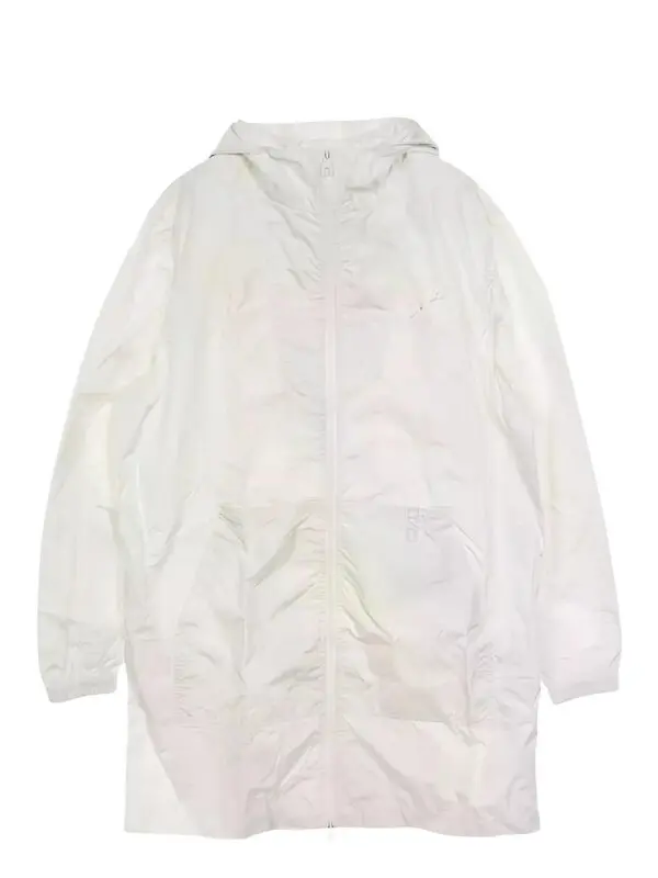 LOUIS VUITTON 2010s Staples Edition Hooded Windbreaker Coat - White