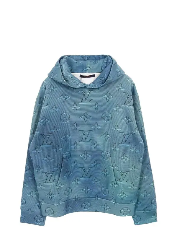 LOUIS VUITTON Monogram Hoodie - Blue