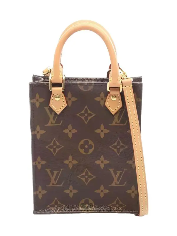 LOUIS VUITTON 2021 Petite Sac Plat Monogram Tote - Brown