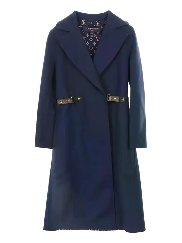 LOUIS VUITTON 2010 Monogram Wool Coat - Blue