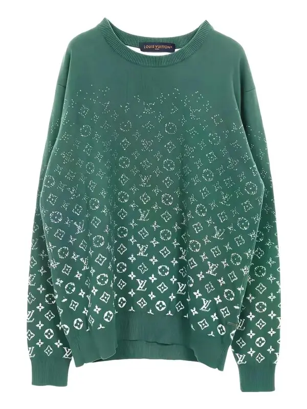 LOUIS VUITTON Monogram Knit Cotton Top - Green