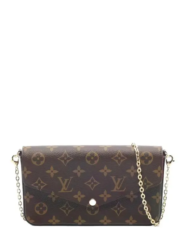 LOUIS VUITTON Felicie Monogram-canvas Pochette - Brown