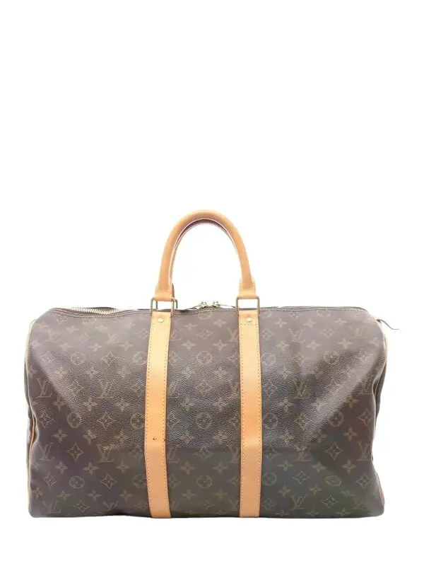 LOUIS VUITTON 2001 Keepall 45 Monogram Tote - Brown