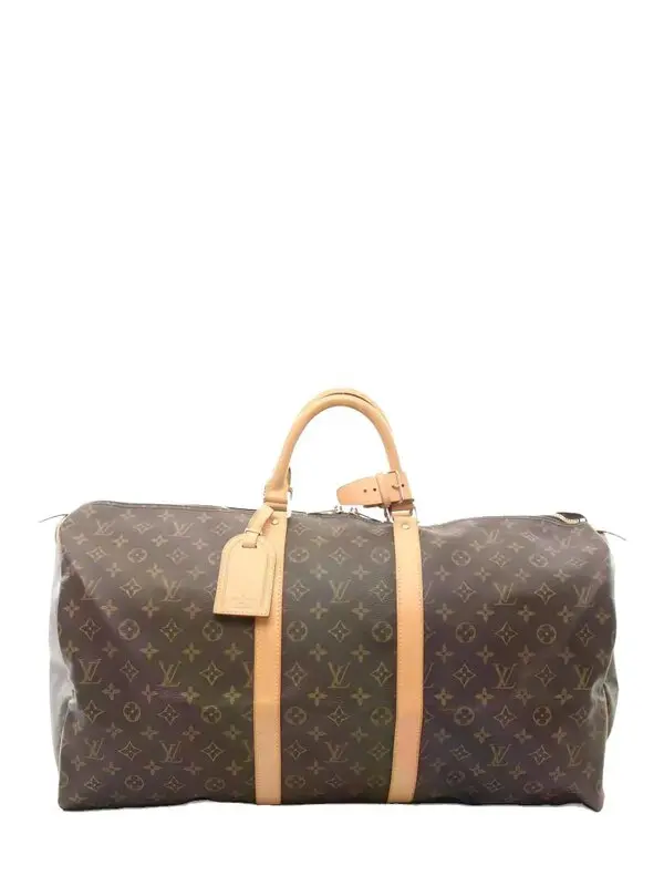 LOUIS VUITTON Keepall 55 Tote Bag - Brown