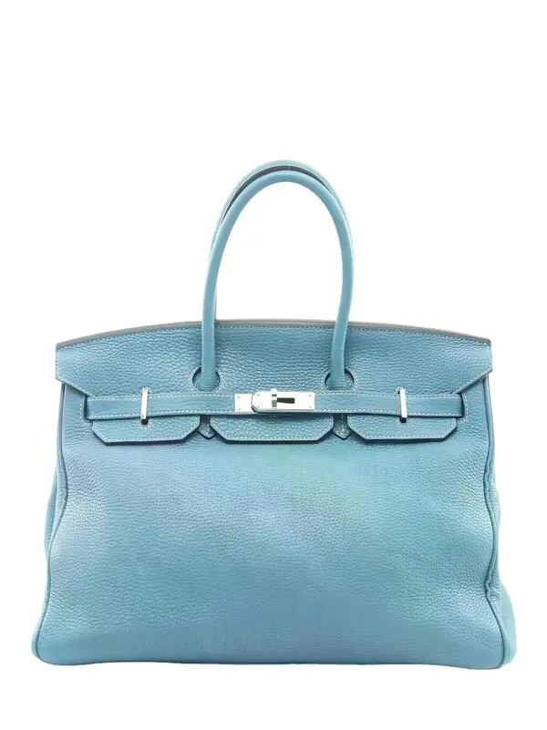 Hermès 2010 Birkin 35 Handbag - Blue