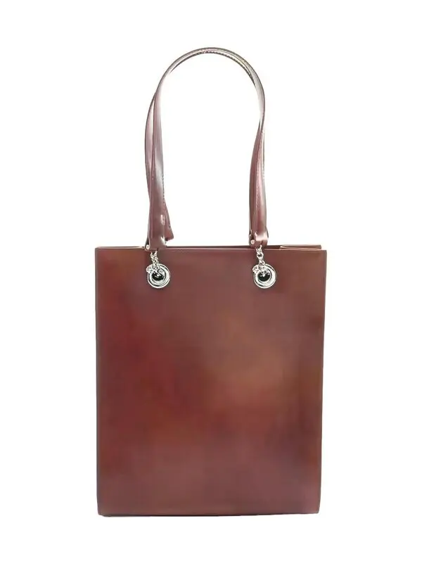 CARTIER 2000s Panthère Leather Tote Bag - Brown