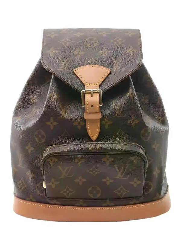 LOUIS VUITTON 1998 Mm Montsouris Monogram Pocket Backpack - Brown