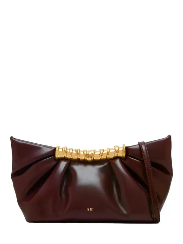Jw Pei Leia Ruched Clutch Bag - Brown