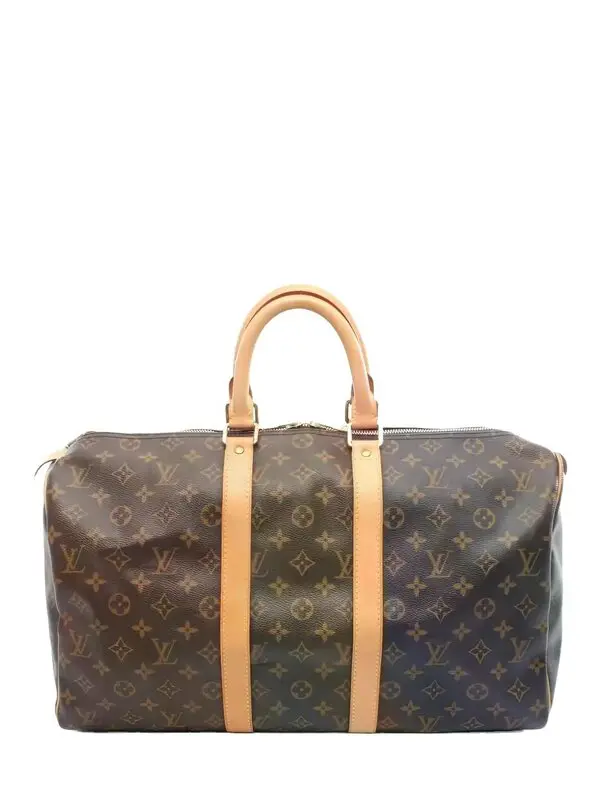 LOUIS VUITTON 2003 45 Keepall Monogram Holdall Bag - Brown