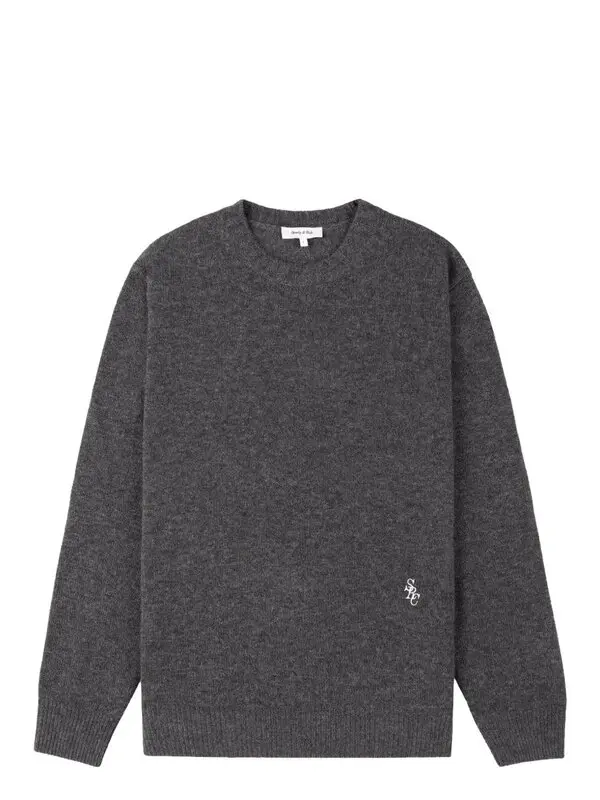 SPORTY & RICH Logo Sweater - Grey