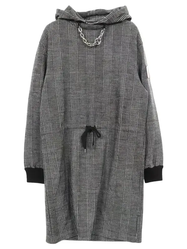 LOUIS VUITTON Prince Of Wales Hooded Dress - Grey