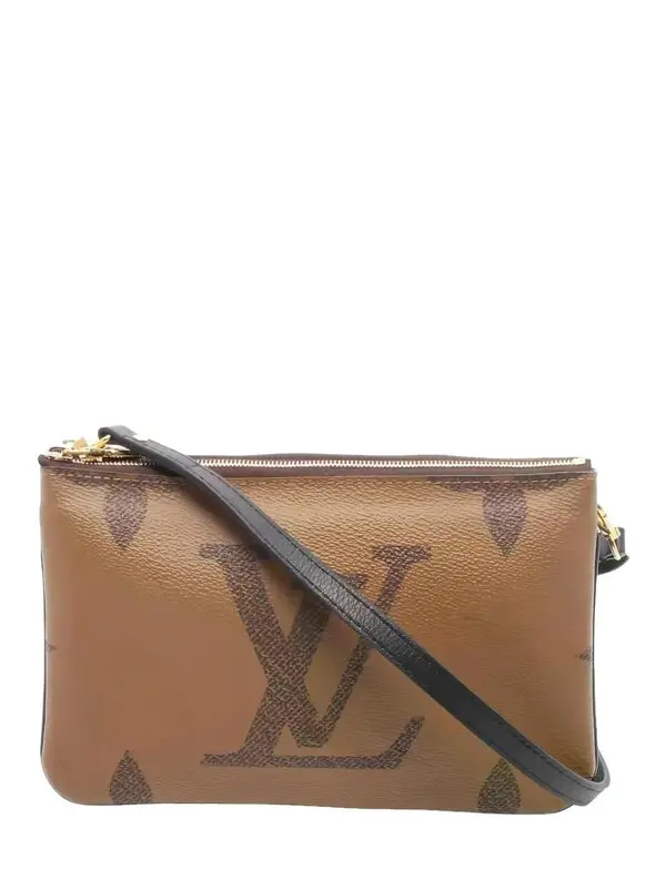 LOUIS VUITTON 2020 Monogram Zip Bag - Brown