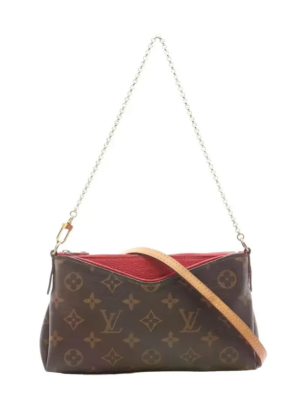 LOUIS VUITTON 2015 Pallas Monogram Shoulder Bag - Brown