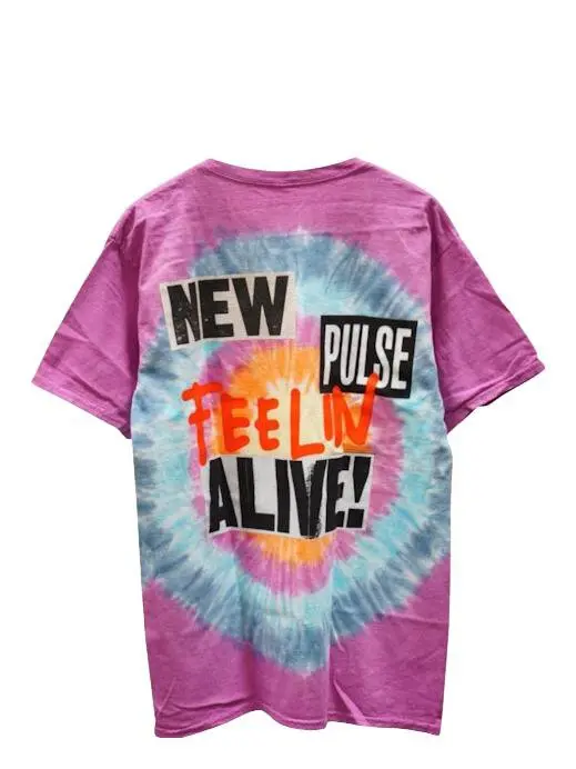 TRAVIS SCOTT New Pulse Feeling Alive! Tee Shirt - Tie/dye