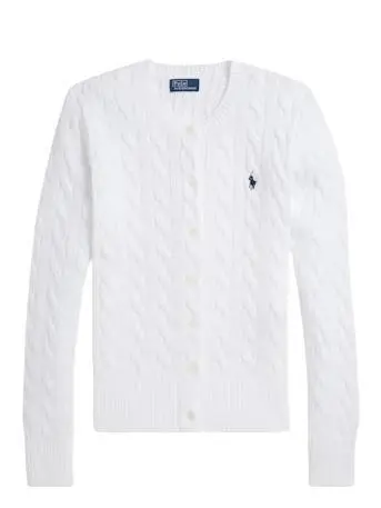 Polo Ralph Lauren Long Sleeve Cardigan - White