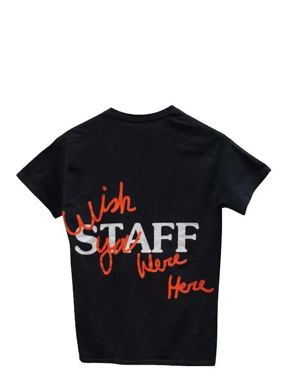 TRAVIS SCOTT Wish You Were Here Staff Tee Shirt - Black