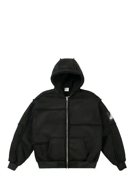 PALACE Patch Me Up Shearling Jacket - Black