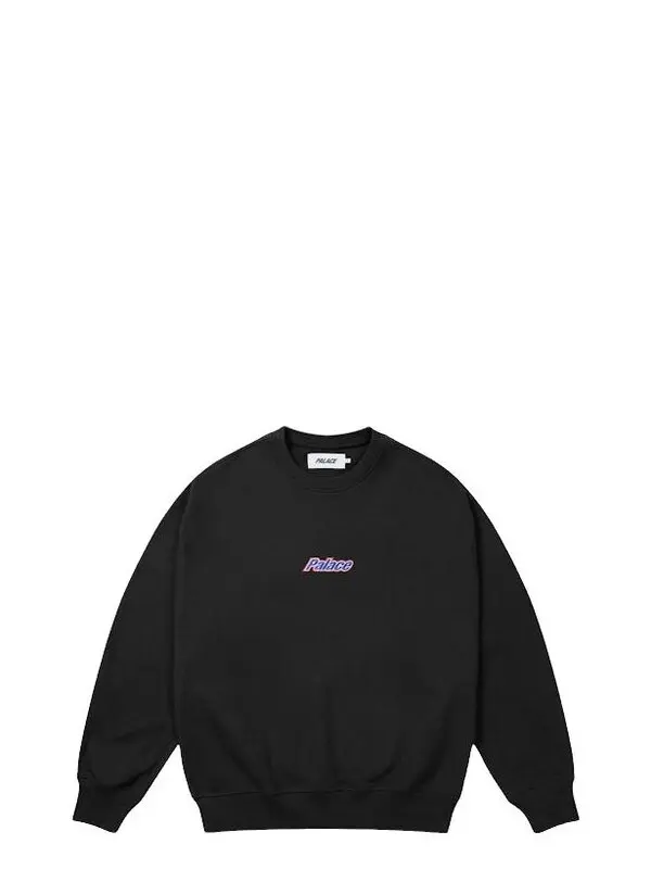PALACE Current Crewneck Sweatshirt - Black