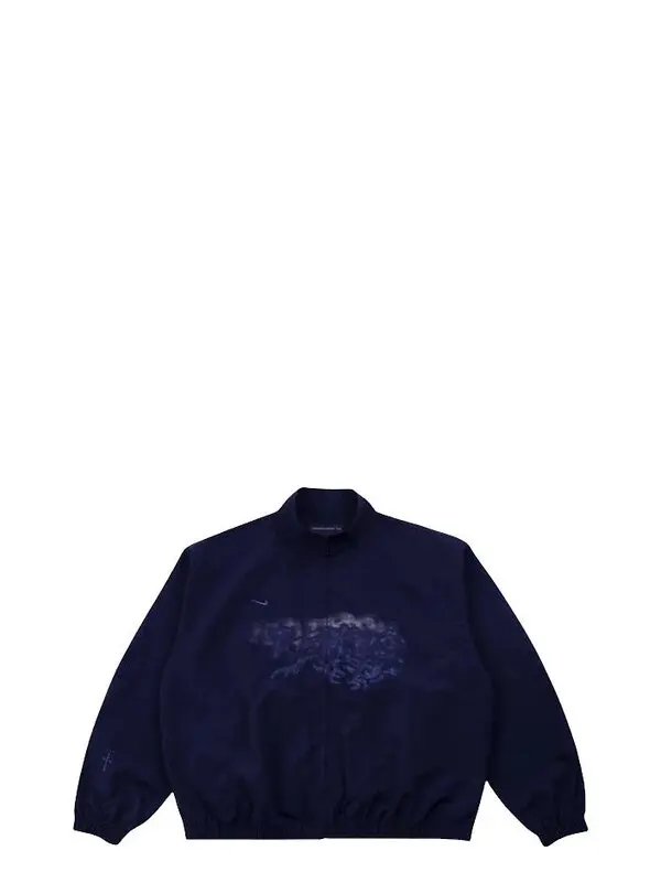 TRAVIS SCOTT Cactus Jack X Fragment X Nike Tokyo Windbreaker Zip Jacket - Navy Blue