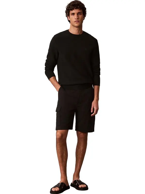 Calvin Klein 90s Relaxed Cargo Chino Shorts - Black